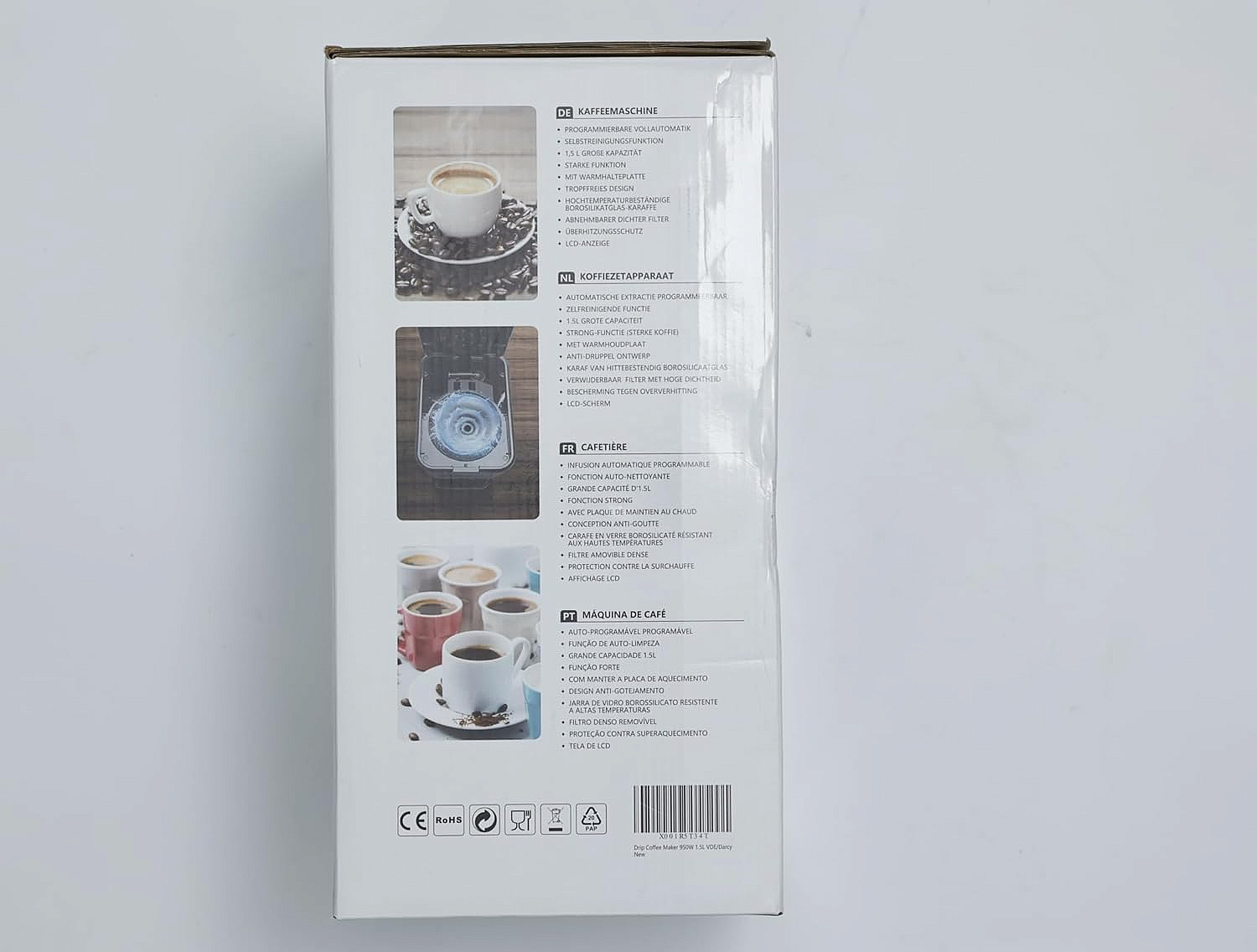 Taylor Swoden Darcy - 950W Kaffeemaschine mit Timer,1.5L ...